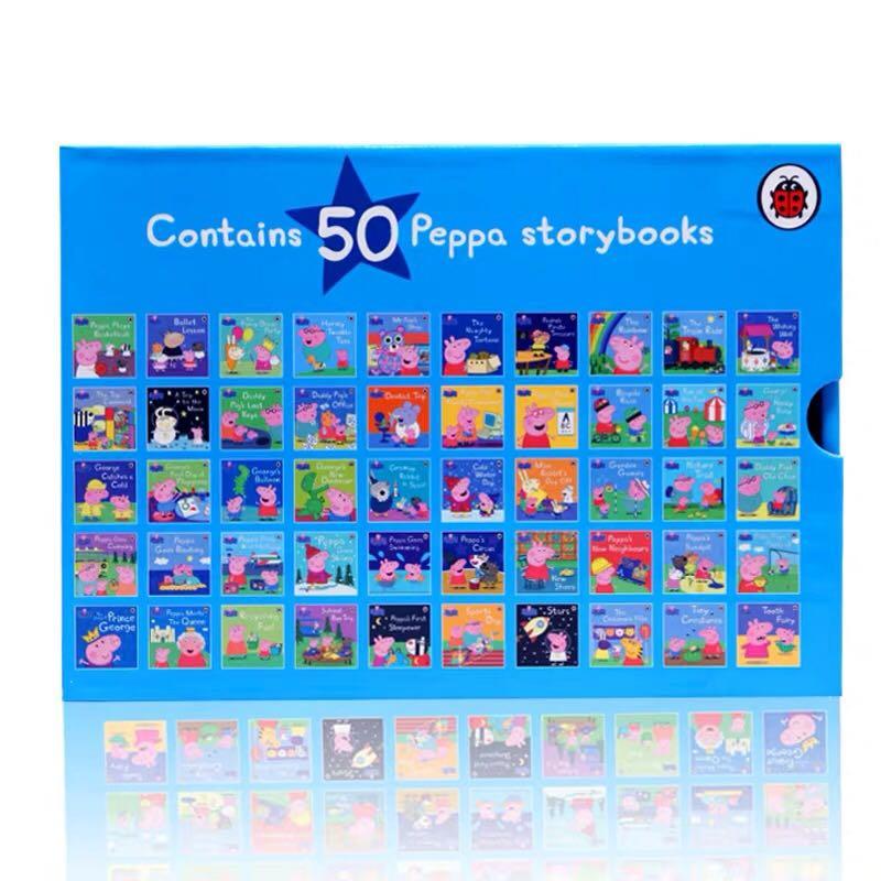 Peppa Pig 50 collections books box set, Books & Stationery, Children's ...
