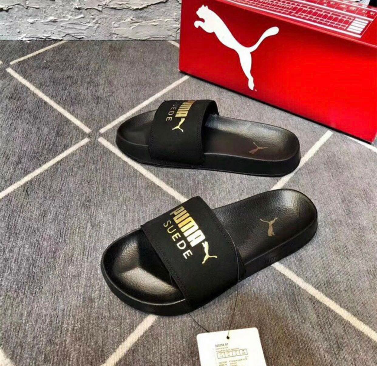 [PO] PUMA SUEDE SLIDES, Men's Fashion, Footwear, Flipflops and Slides ...