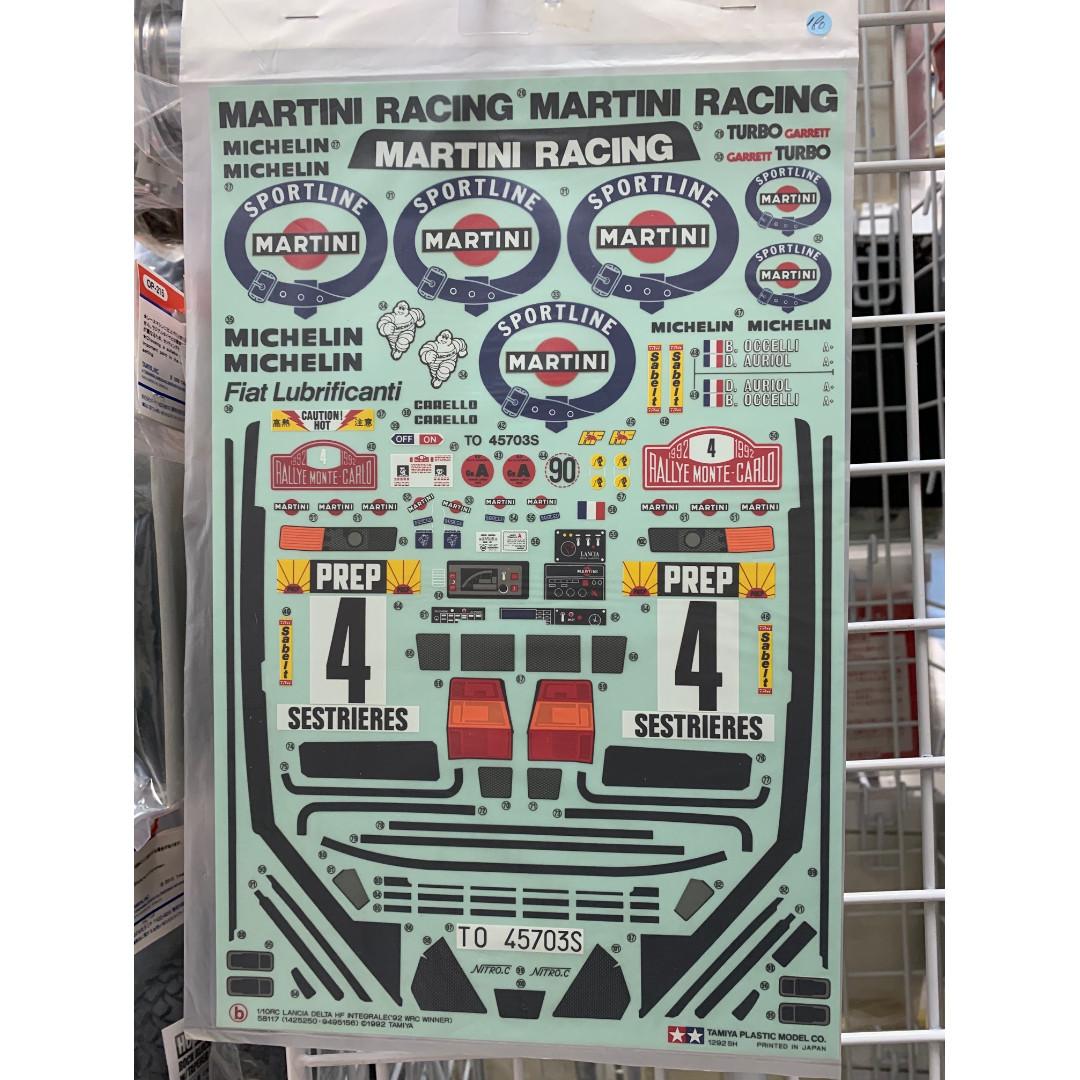 RC Sticker Tamiya Lancia Delta HF Integrale '92 WRC Winner, 興趣及遊戲, 收藏品及 ...