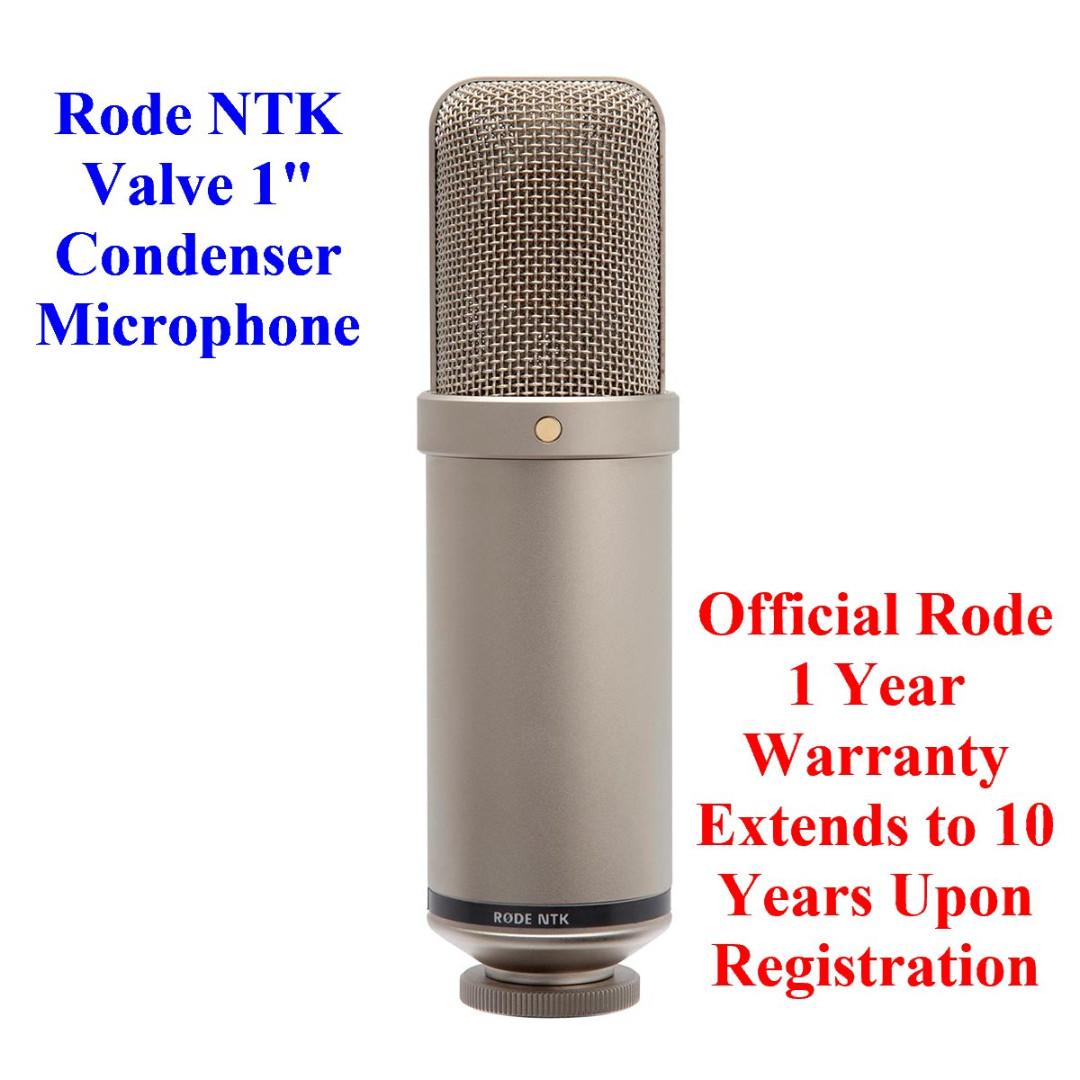 Rode NTK Valve Large 1" Condenser Microphone, Hobbies & Toys, Music & Media, Musical Instruments ...