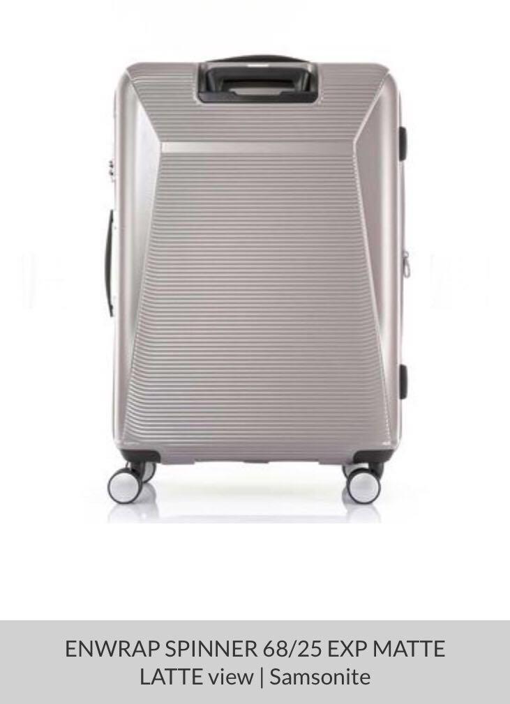 Samsonite Enwrap Spinner 75/28 Matte Latte, Hobbies & Toys, Travel ...