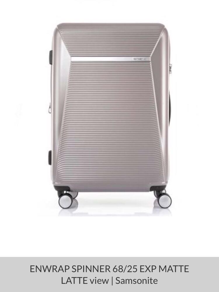 Samsonite Enwrap Spinner 75/28 Matte Latte, Hobbies & Toys, Travel ...