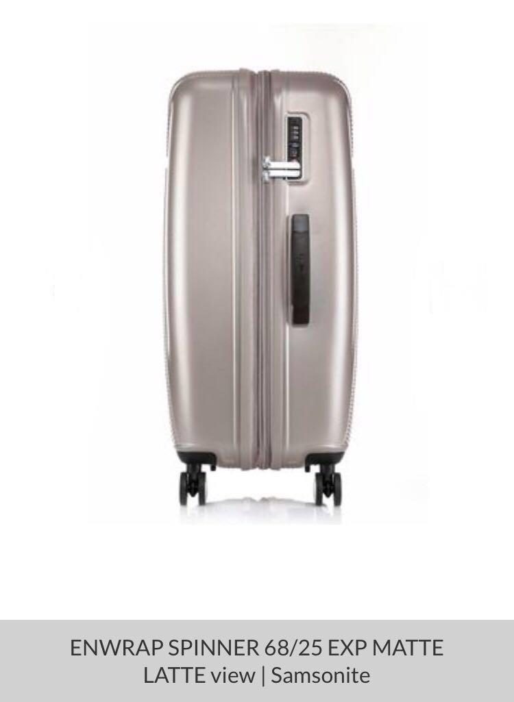 Samsonite Enwrap Spinner 75/28 Matte Latte, Hobbies & Toys, Travel ...