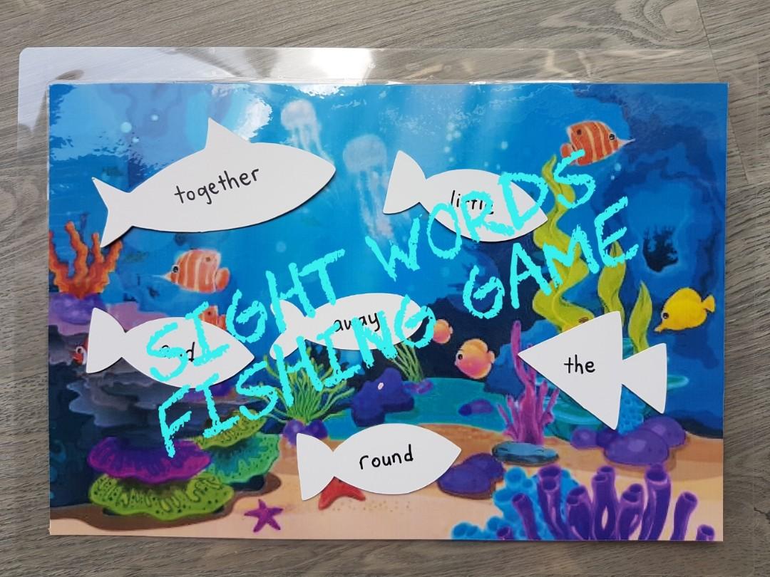Sight Words Fishing Cards (Learning Resource), Hobbies & Toys, Toys ...