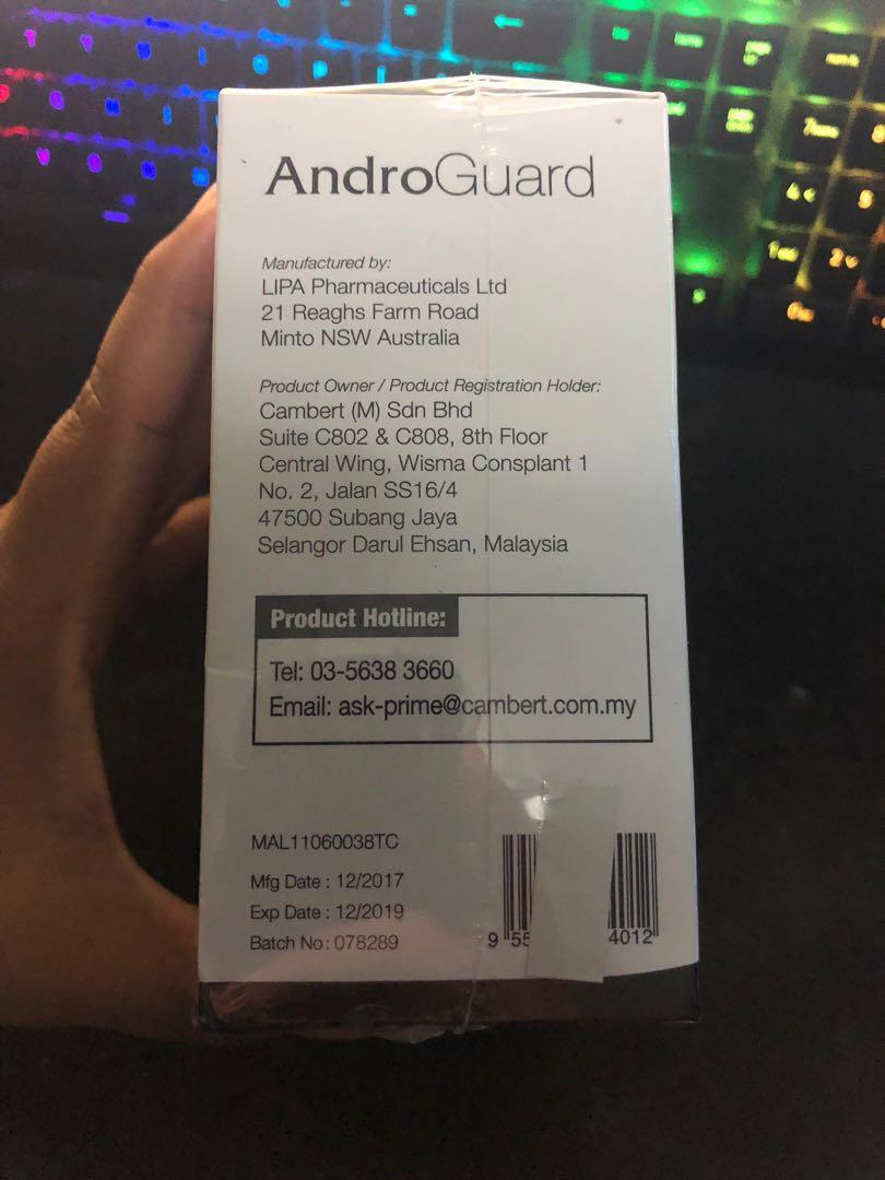 THE PRIME ANDROGUARD 60tablets x 2, Health & Nutrition, Face Masks ...