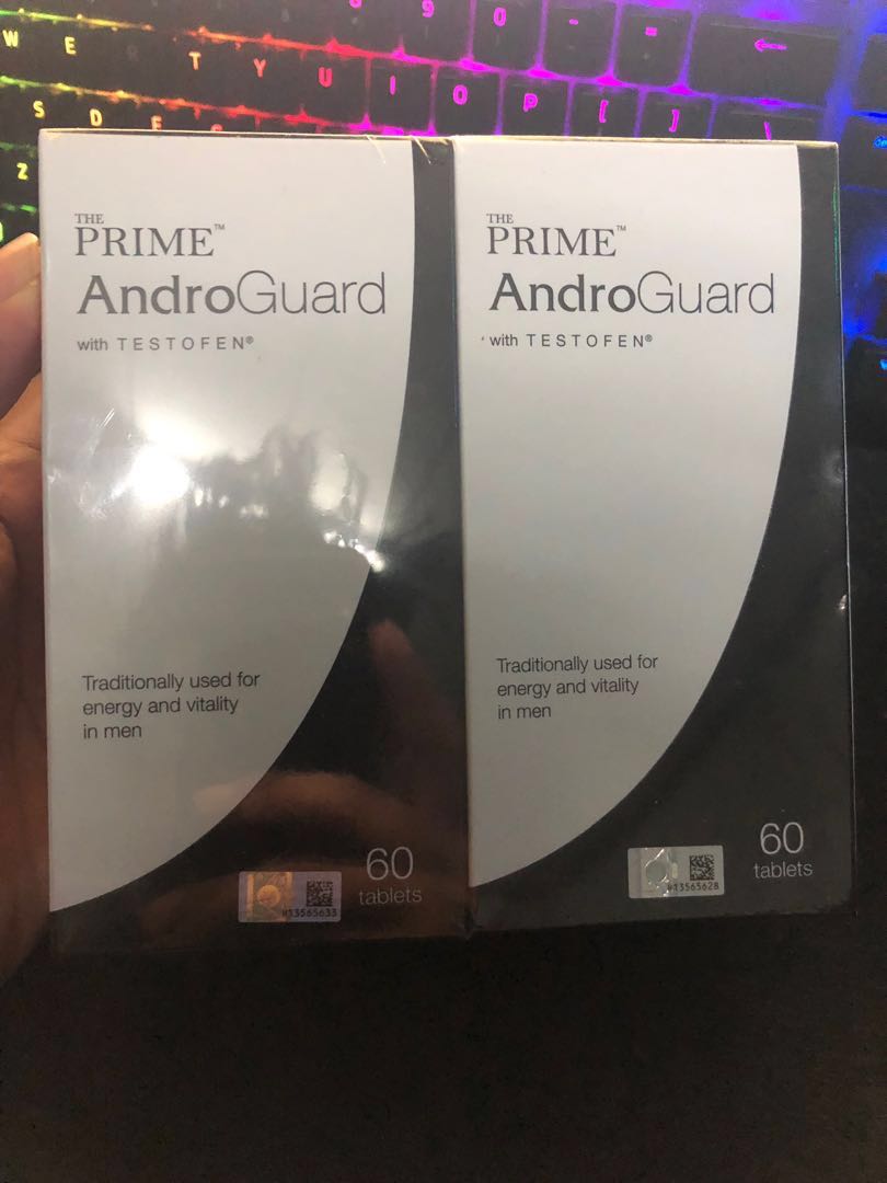 THE PRIME ANDROGUARD 60tablets x 2, Health & Nutrition, Face Masks & Face Shields on Carousell
