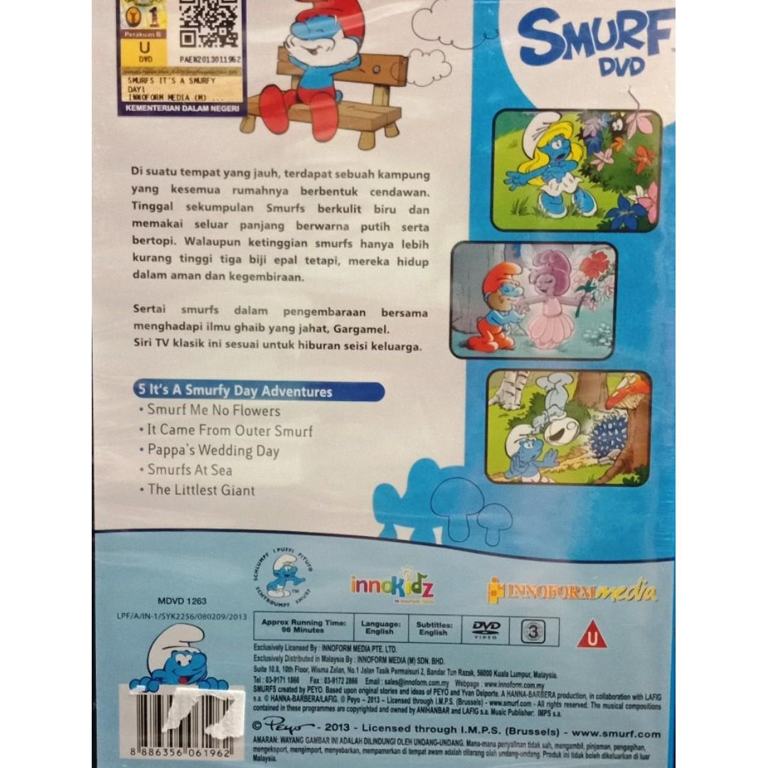 The Smurfs It's A Smurfy Day! DVD, Hobbies & Toys, Music & Media, CDs ...