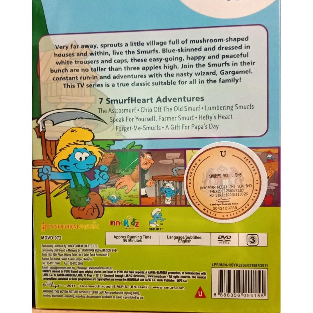 The Smurfs Smurfheart Seven DVD, Hobbies & Toys, Music & Media, CDs ...