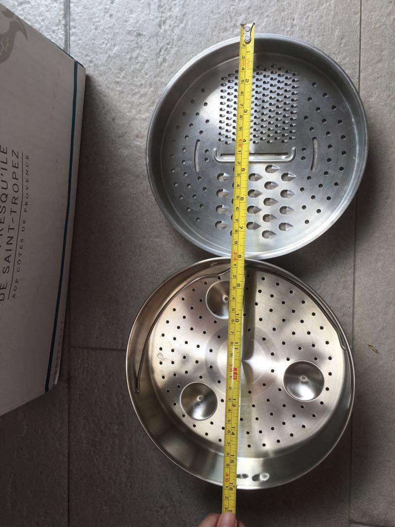 AMC cookware - stainless steel bowl with lid, grater and steamer bowl ...