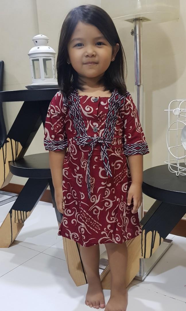 Batik Dress, Babies & Kids, Babies & Kids Fashion on Carousell