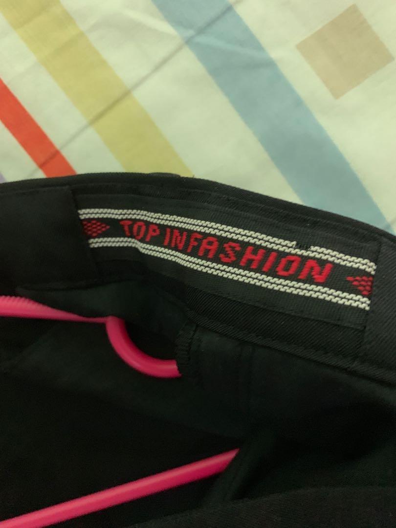 Black scdf pants, Men's Fashion, Bottoms, Trousers on Carousell