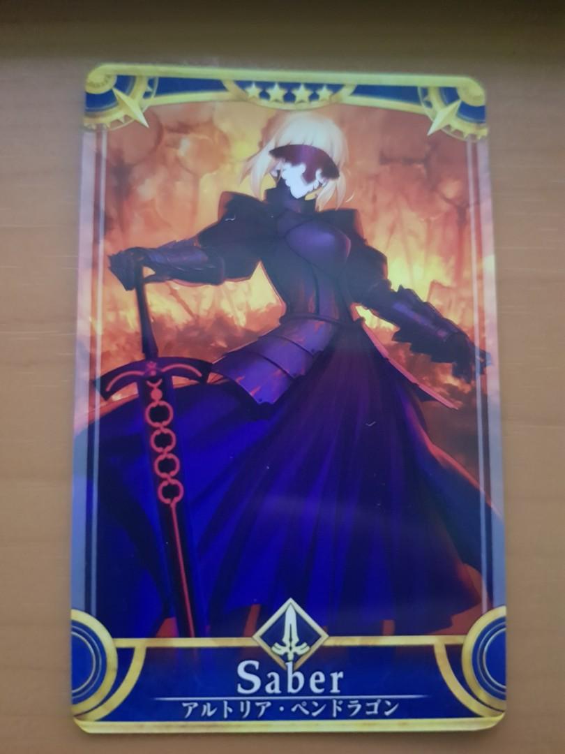 Fate Grand Order Arcade - Saber Artoria Alter (Salter) Gold Card ...