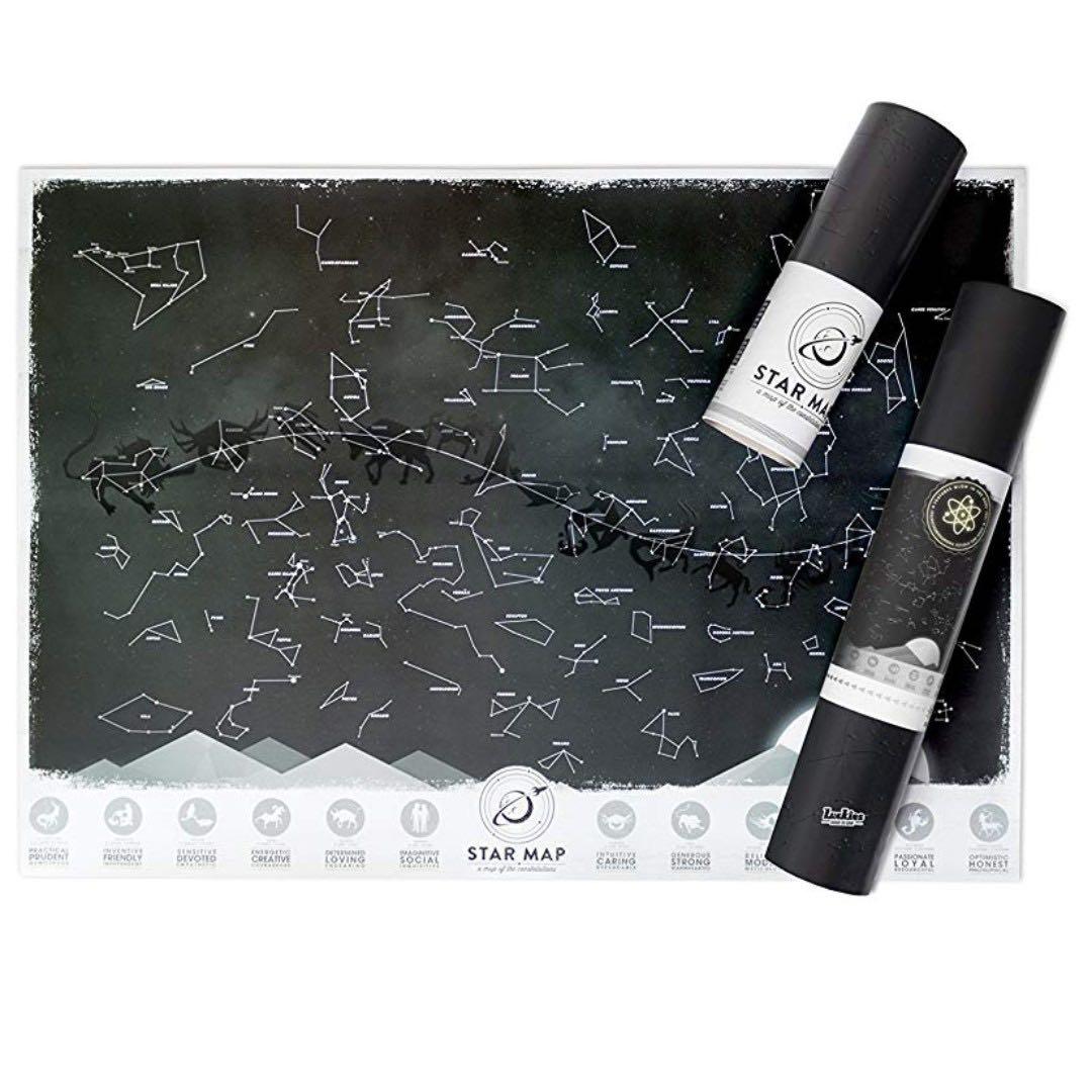 Glow in the dark star map astronomy, Everything Else on Carousell
