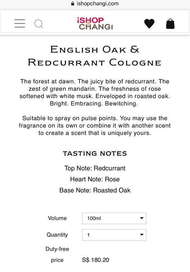 Jo Malone Perfume, Beauty & Personal Care, Fragrance & Deodorants on ...
