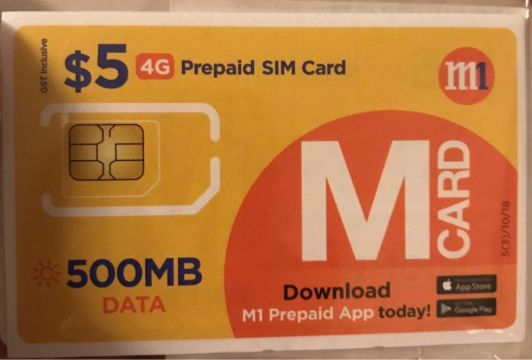 M1 4G prepaid SIM card, Mobile Phones & Gadgets, Mobile & Gadget ...