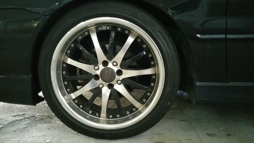 Mitsubishi Lancer GLX 17" sports rims with tyres, Car Accessories ...