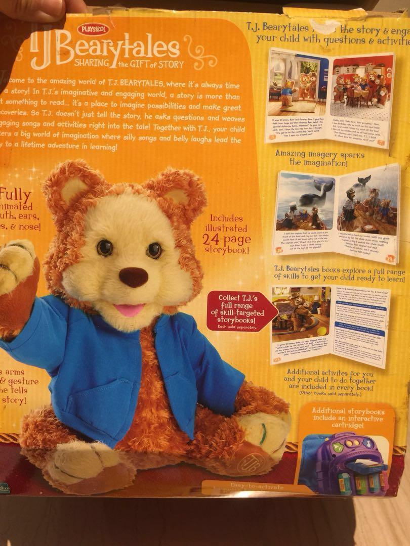 Playskool TJ Bearytales educational children story books FOC talking ...