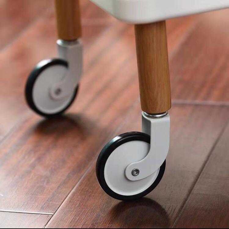 Scandinavian movable trolley side table tray with wheels, Furniture ...