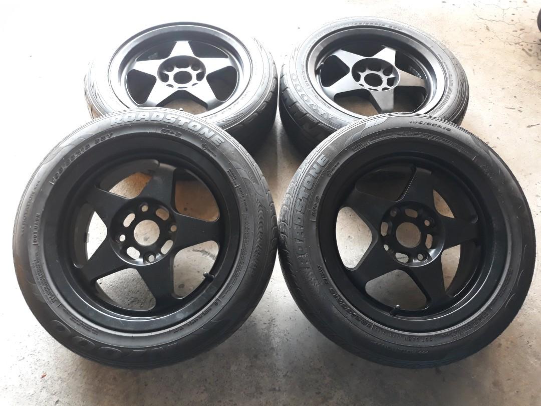 Sportrim Spoon 15" pcd 4x114, Auto Accessories on Carousell