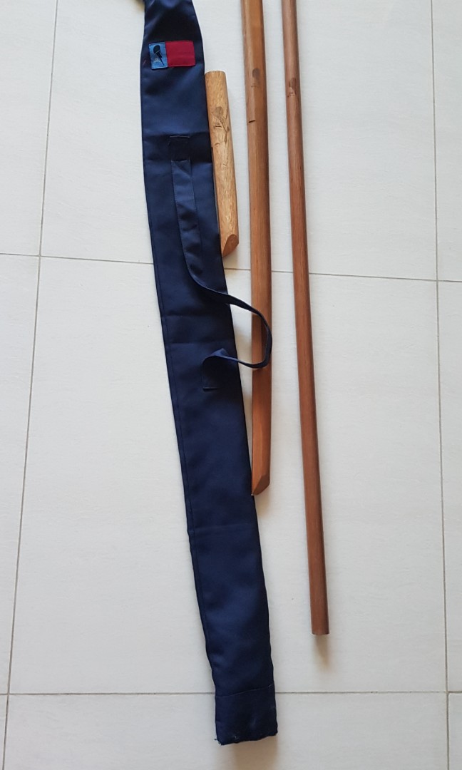 Aikido Child Weapons Set - Jo, Bokken, Tanto and bag, Sports Equipment ...
