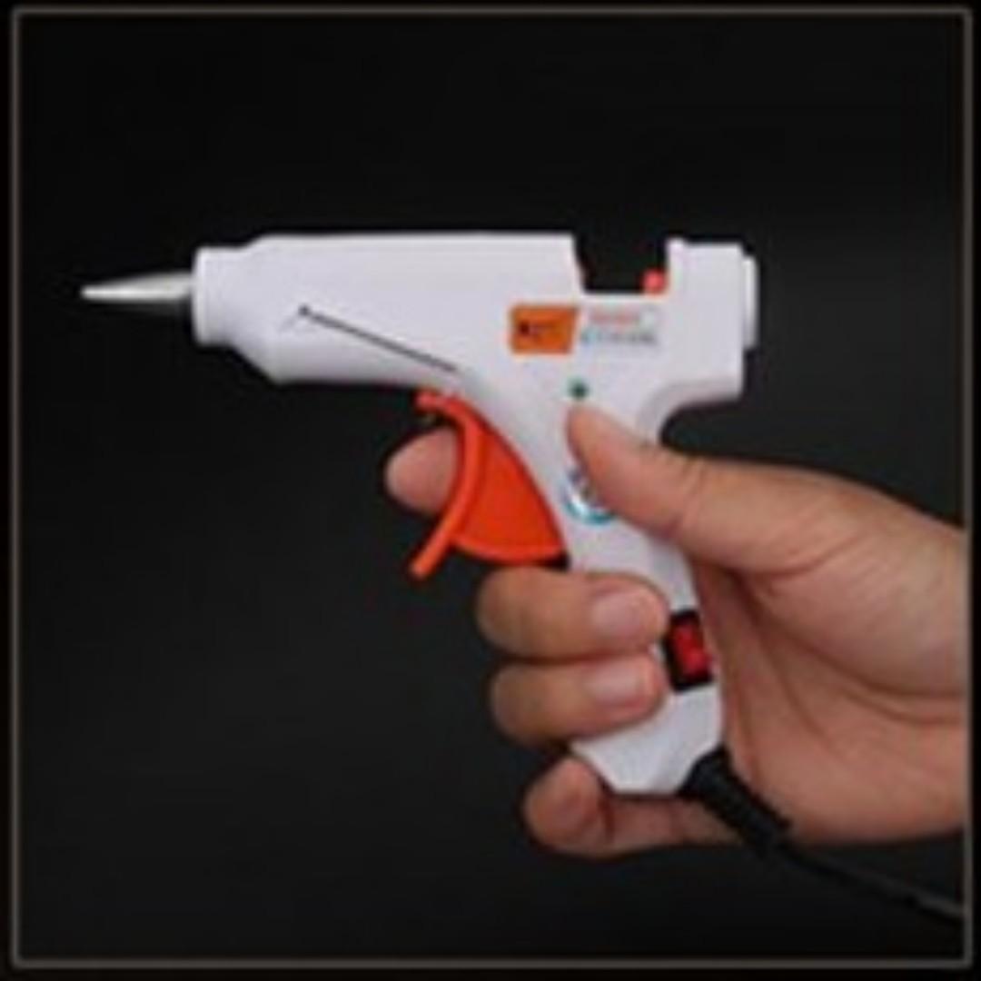 All-in-One pack Electric Hot Melt Glue Gun with FREE 10 X 20 cm Glue Sticks for handcraft and ...