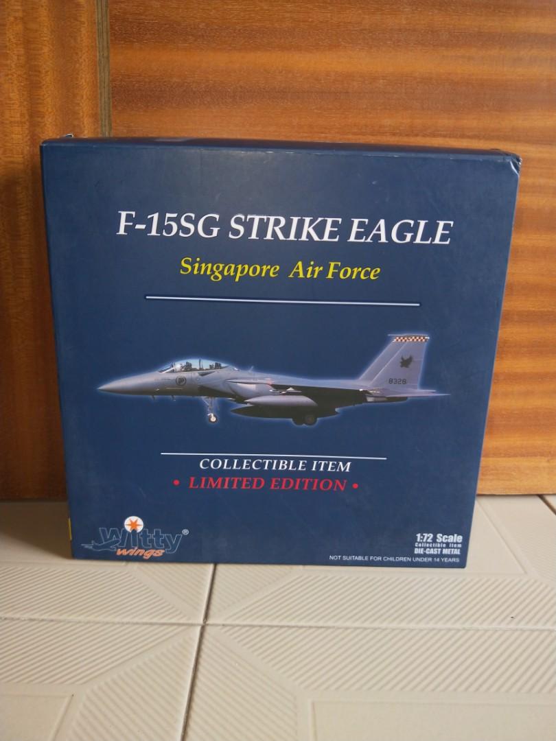 Boeing RSAF F-15SG Strike Eagle Diecast Model RSAF, #8328, Singapore ...