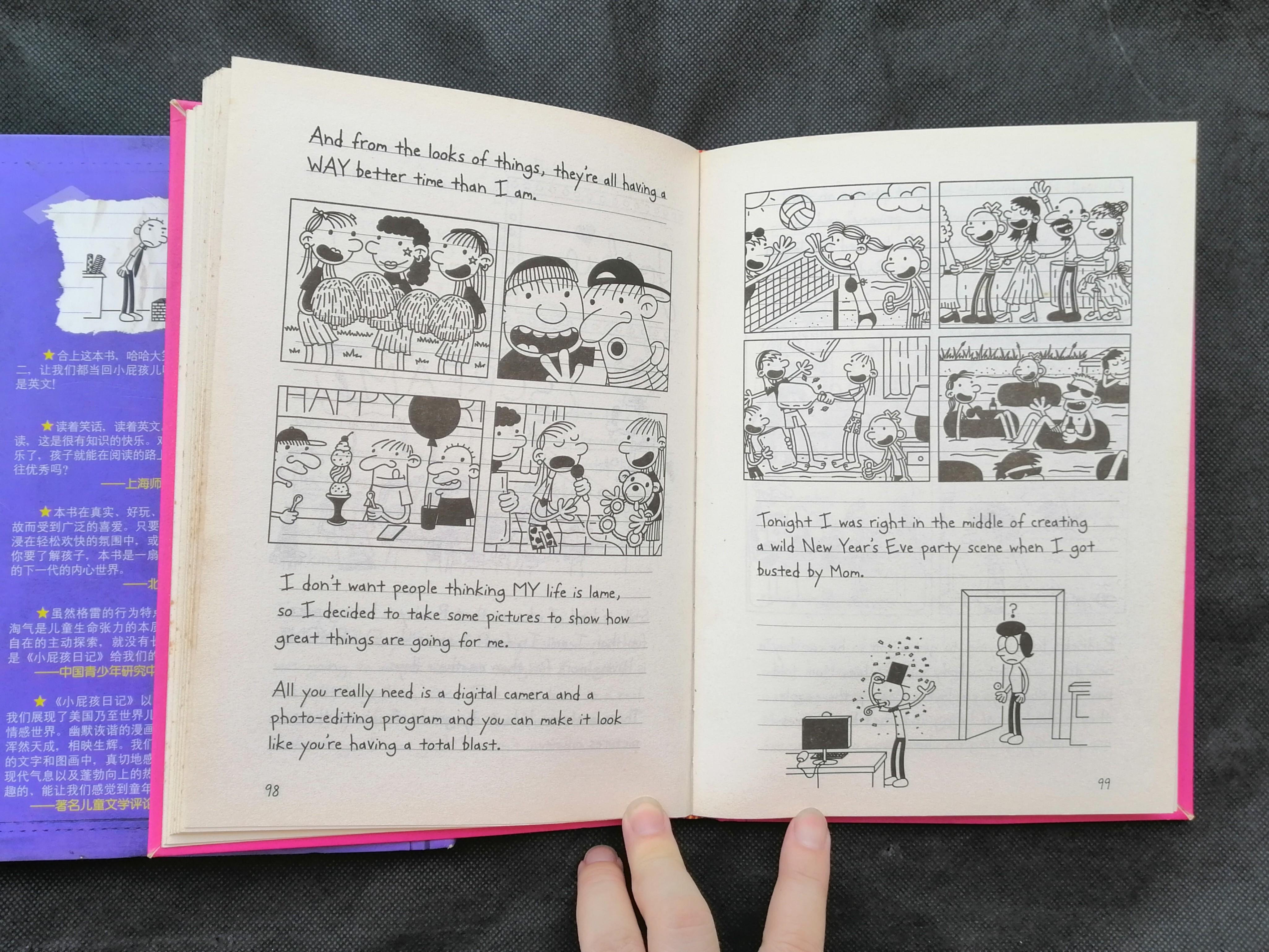 Bundle of Diary Of A Wimpy Kid Billingual Version [2 Books], Hobbies ...