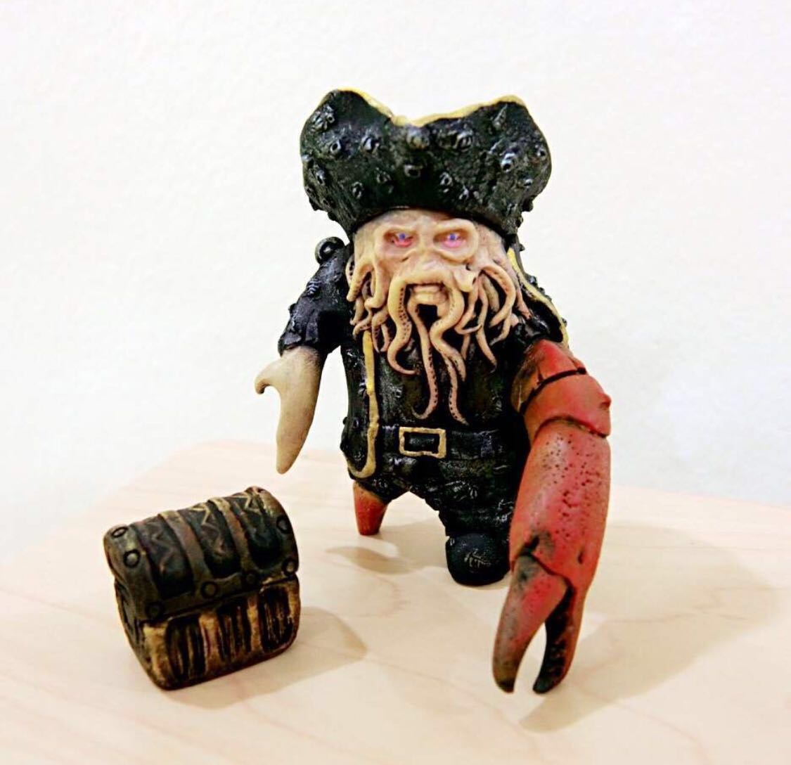 Pirates of the caribbean Davy Jones mini statue ( Limited ), Hobbies ...