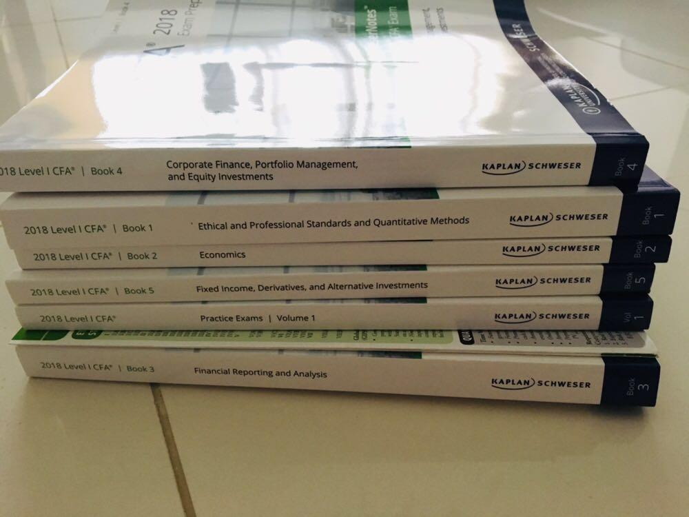 (DEC 2018) CFA Level 1 Text books+Cheat sheet, Hobbies & Toys, Books ...