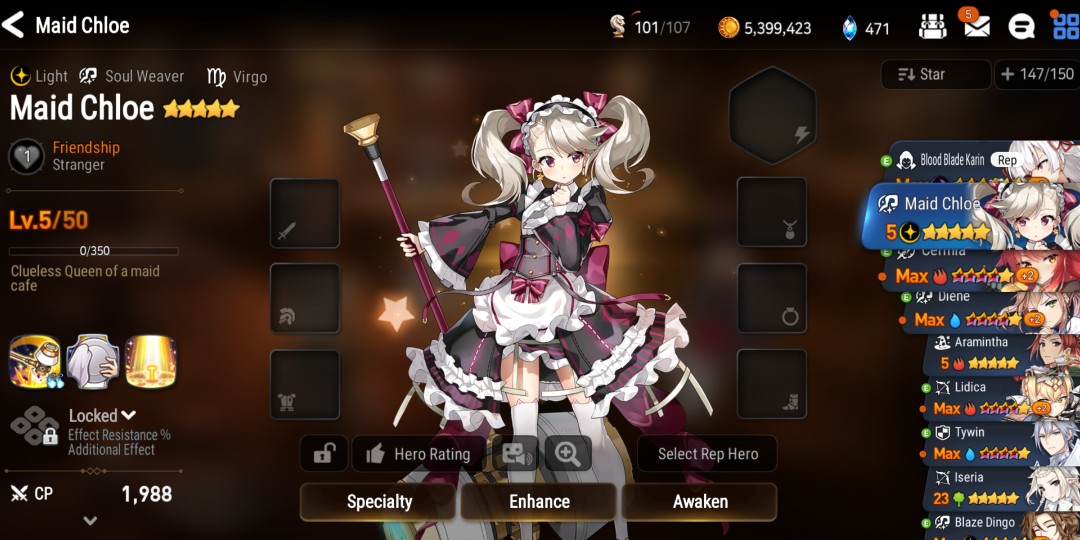 Epic seven maid chloe and more, Video Gaming, Gaming Accessories, Game ...