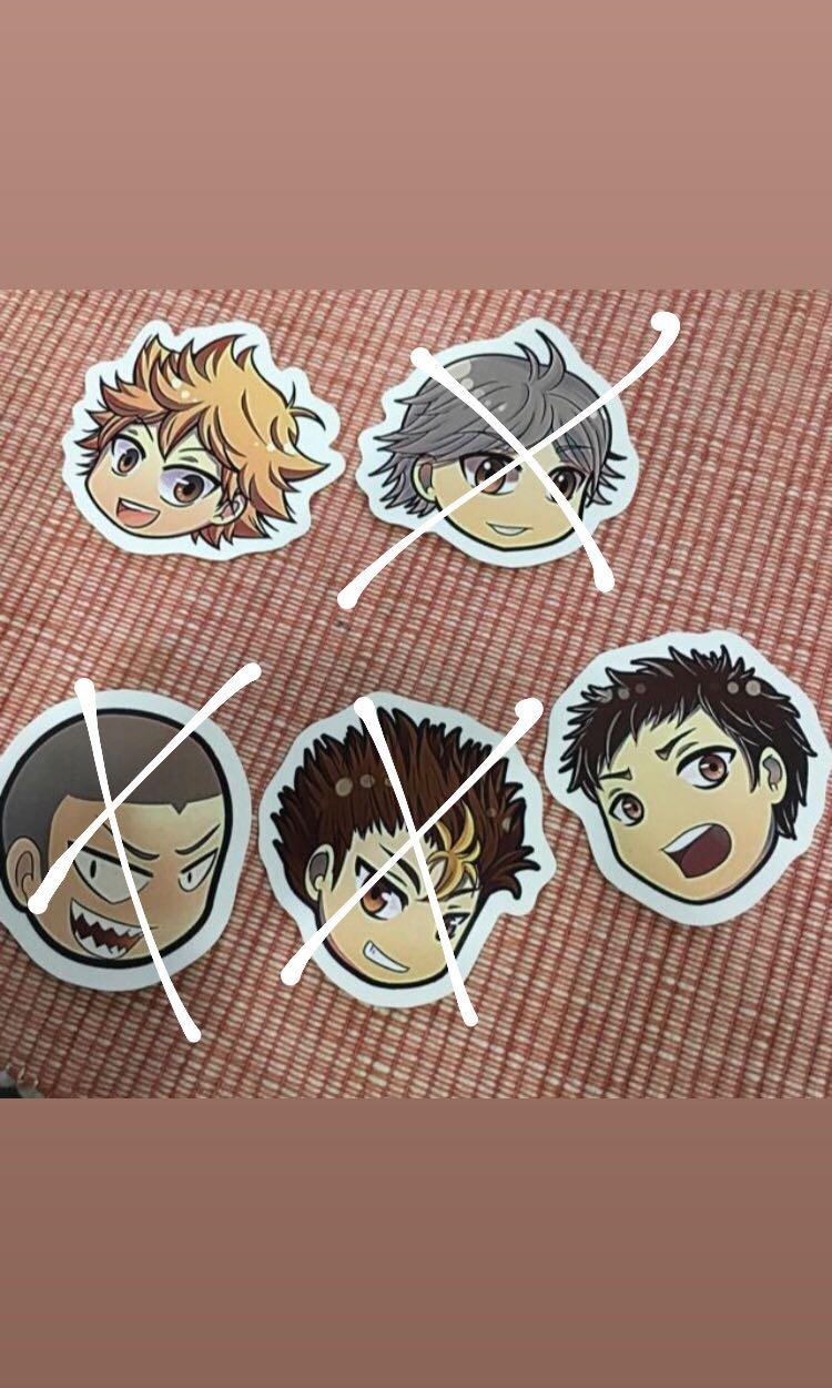 Haikyuu stickers, Hobbies & Toys, Memorabilia & Collectibles, Fan ...