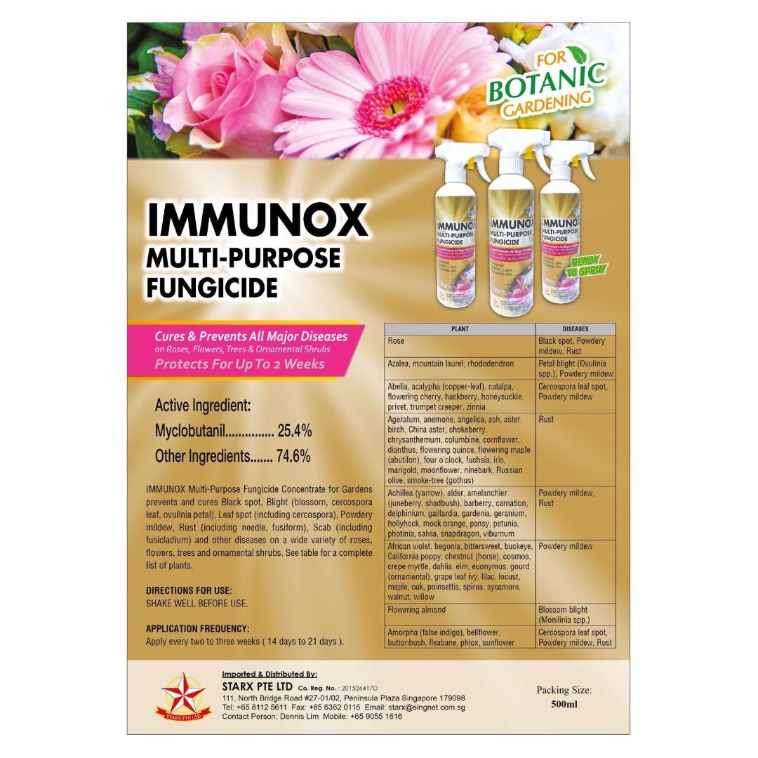 IMMUNOX Multi-Purpose Fungicide, Gardening, Plants on Carousell