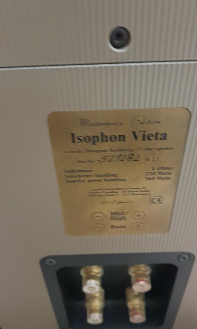 Isophon vieta speakers, Audio, Other Audio Equipment on Carousell
