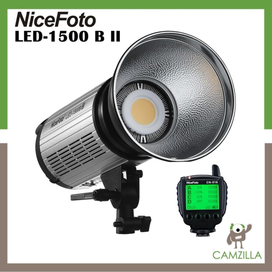 NiceFoto 150W daylight LED video light LED-1500B II, Photography, Photography Accessories ...