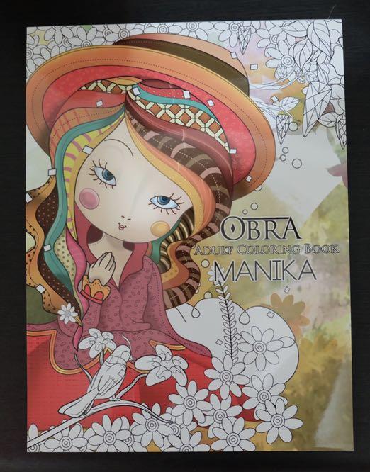 Obra Adult Coloring Book - Manika, Hobbies & Toys, Stationary & Craft ...