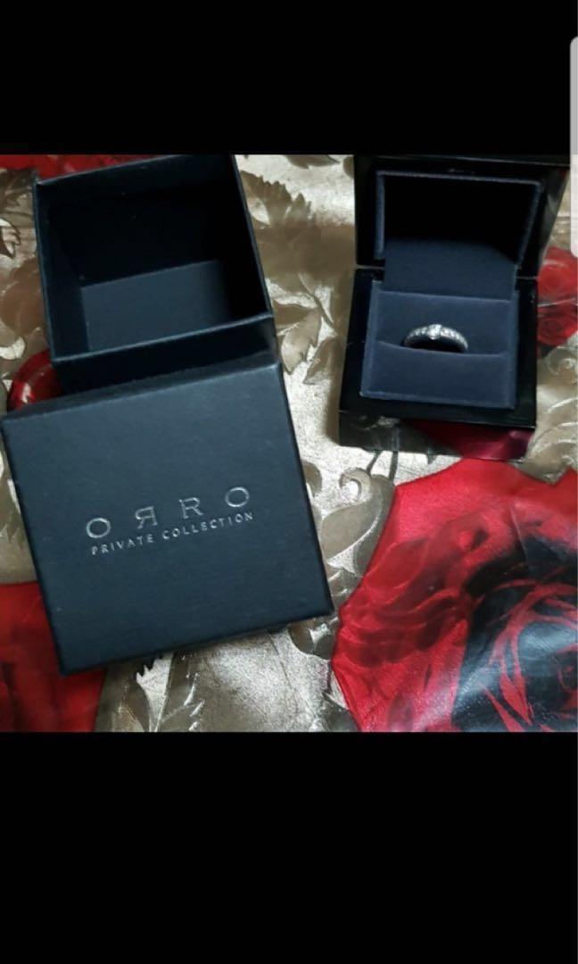 ORRO Platinum Vermeil Silver Ring, Women's Fashion, Jewelry ...