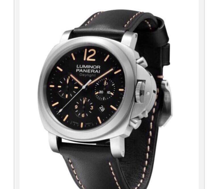 Panerai Luminor Daylight Automatic Chronograph Black Dial 44mm PAM356 ...