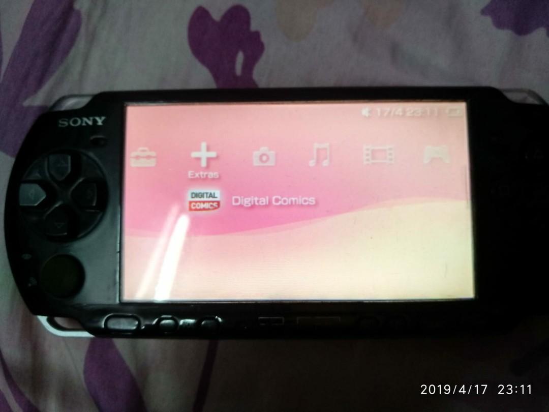 PSP 300 black(modified), Video Gaming, Video Game Consoles, PlayStation ...