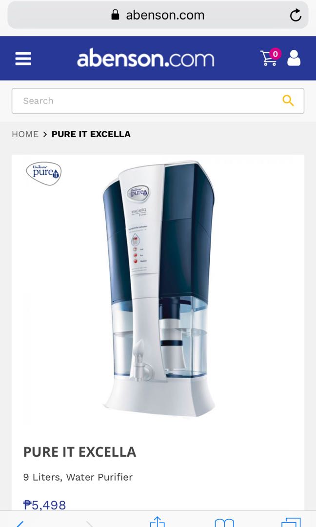 Pure it excella Water Purifier, TV & Home Appliances, Kitchen ...