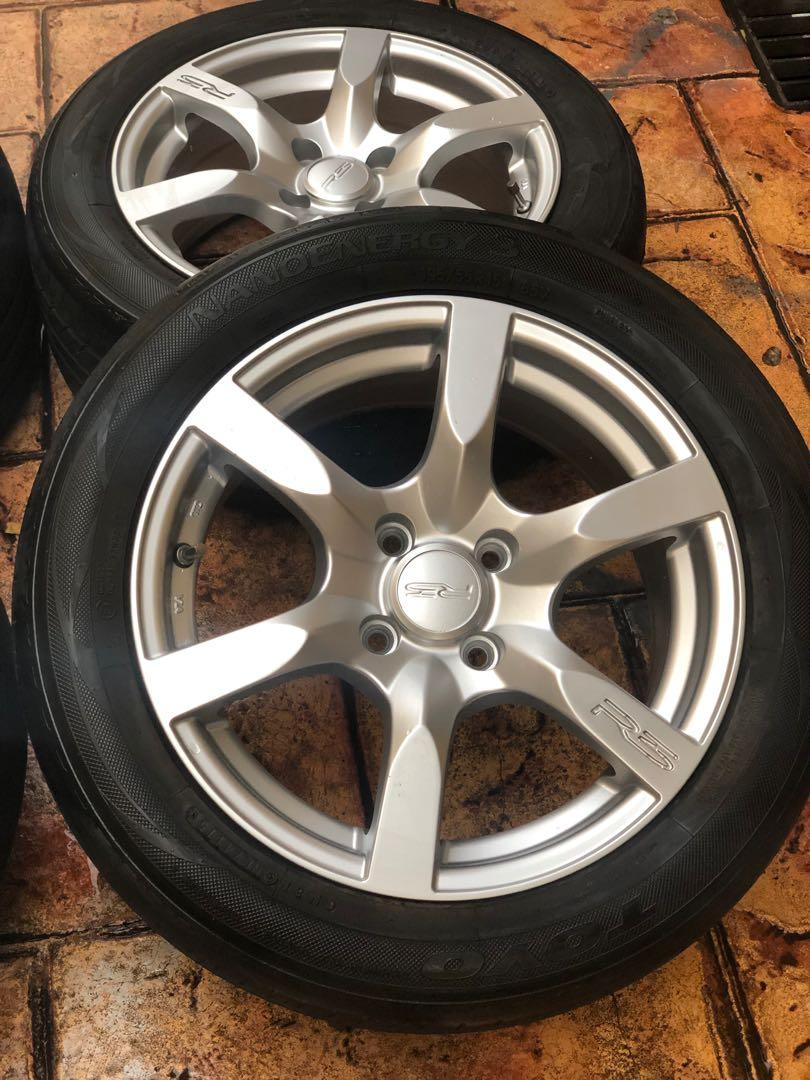 Rim R3 15x7jj pcd100, Auto Accessories on Carousell