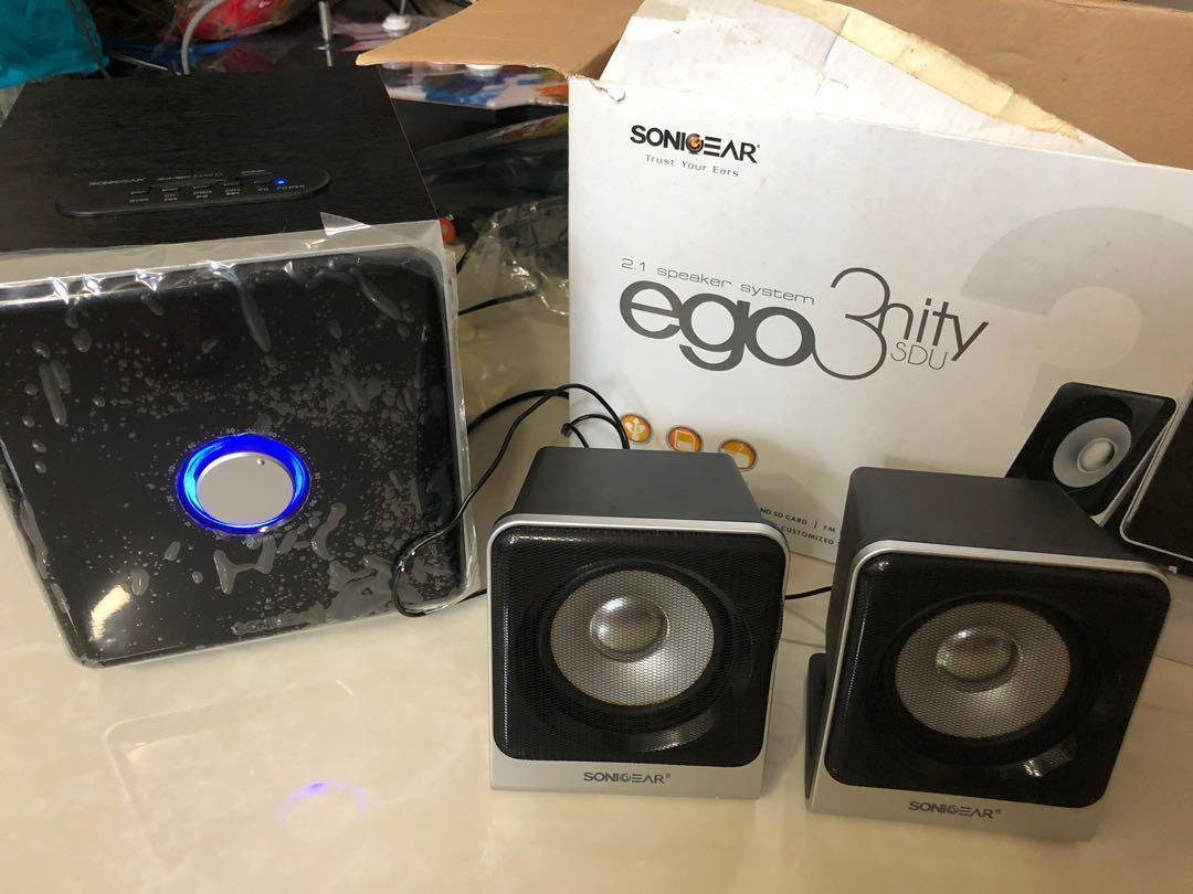 SONICGEAR 2.1 Ego 3Nity Speaker System SDU, Audio, Soundbars, Speakers & Amplifiers on Carousell