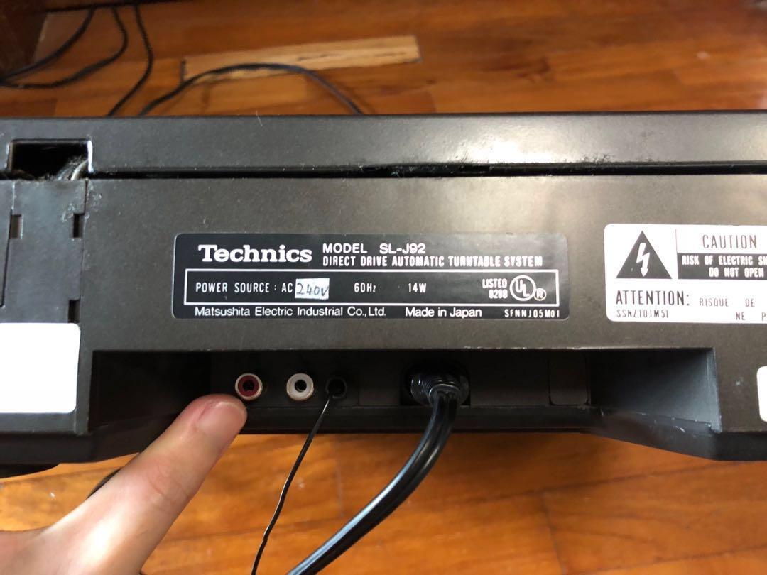 Technics SL-J92 Linear tracking turntable, Audio, Other Audio Equipment ...