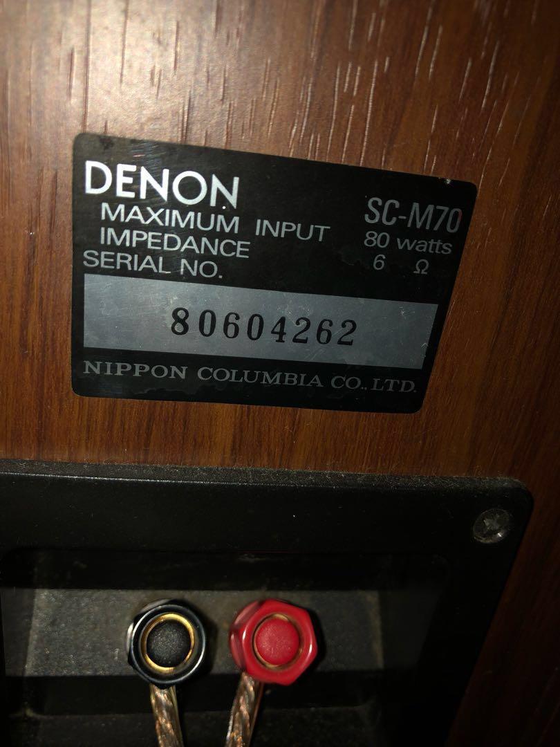 WTS/WTT Denon Bookshelf Speaker (SC M70), Audio, Soundbars, Speakers ...