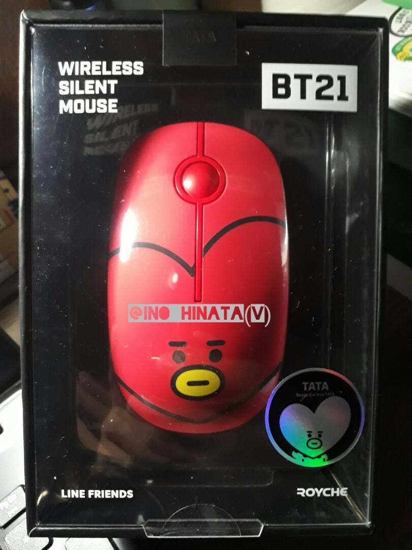 BT21 X ROYCHE TATA WIRELESS SILENT MOUSE, Hobbies & Toys, Memorabilia ...
