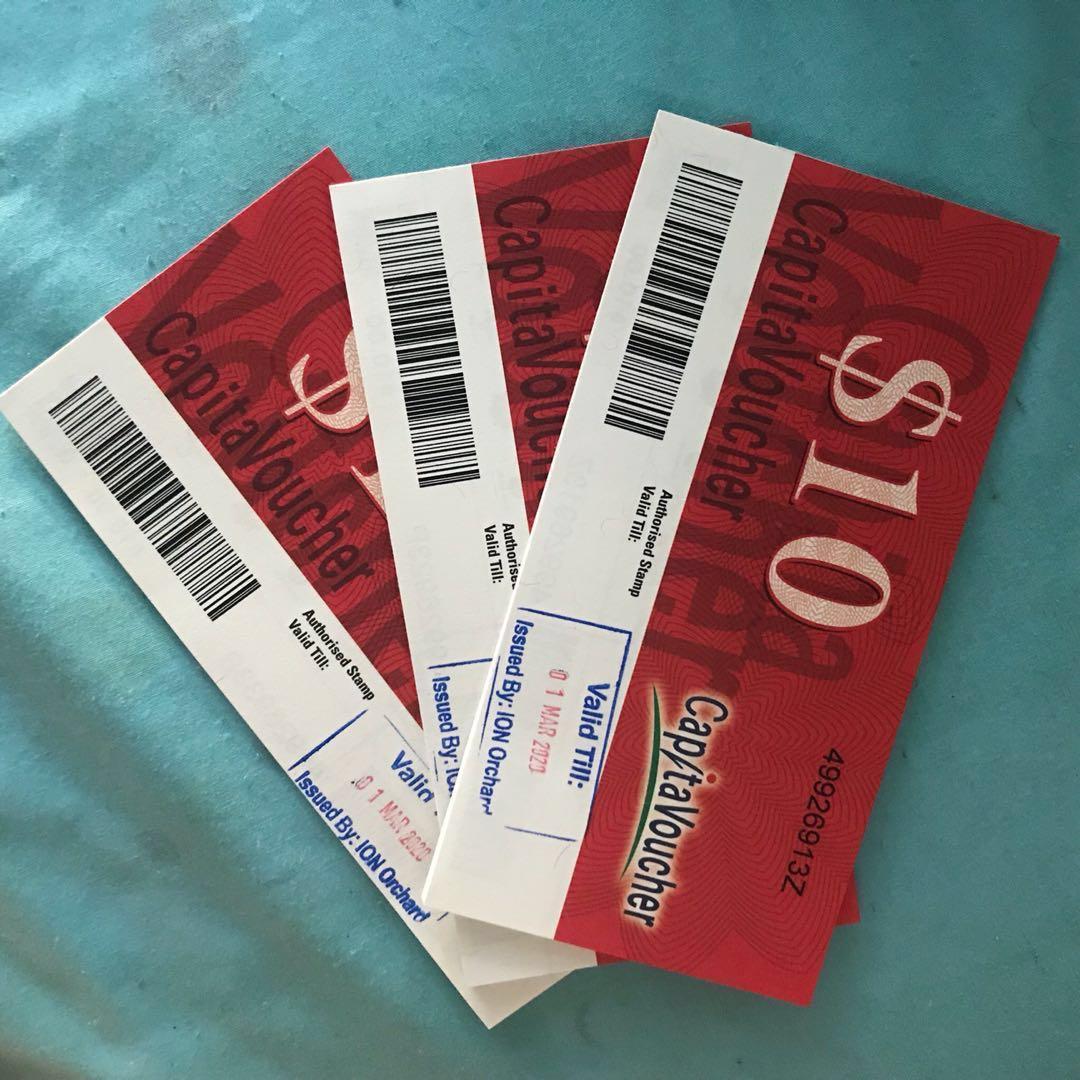 CapitaLand Vouchers, Entertainment, Gift Cards & Vouchers on Carousell