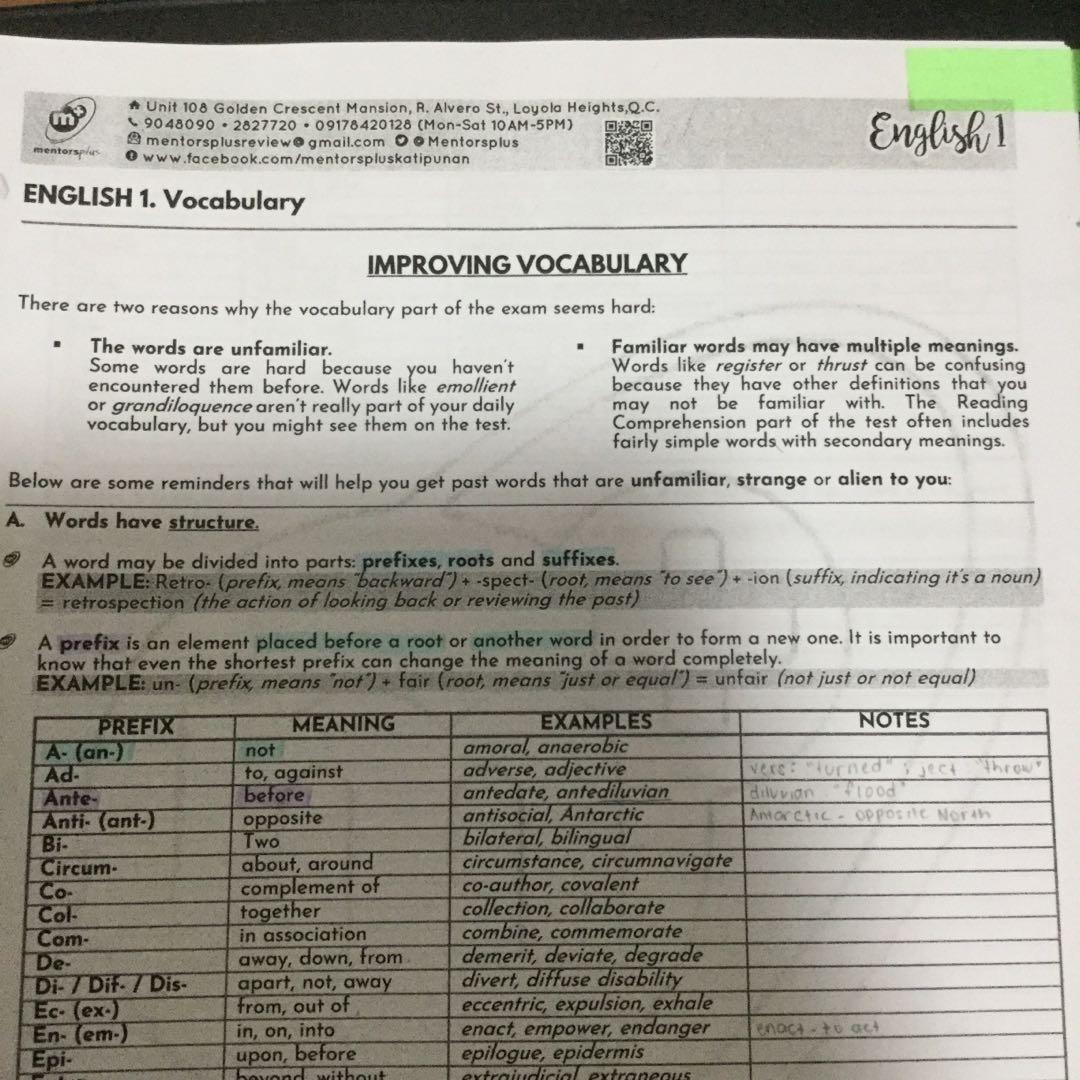 CET reviewer binder from Mentorsplus Review Center, Hobbies & Toys ...