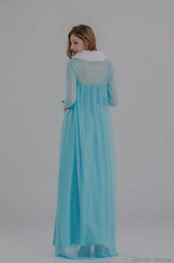 Elsa Frozen Costume for adult, Women's Fashion, Muslimah Fashion ...