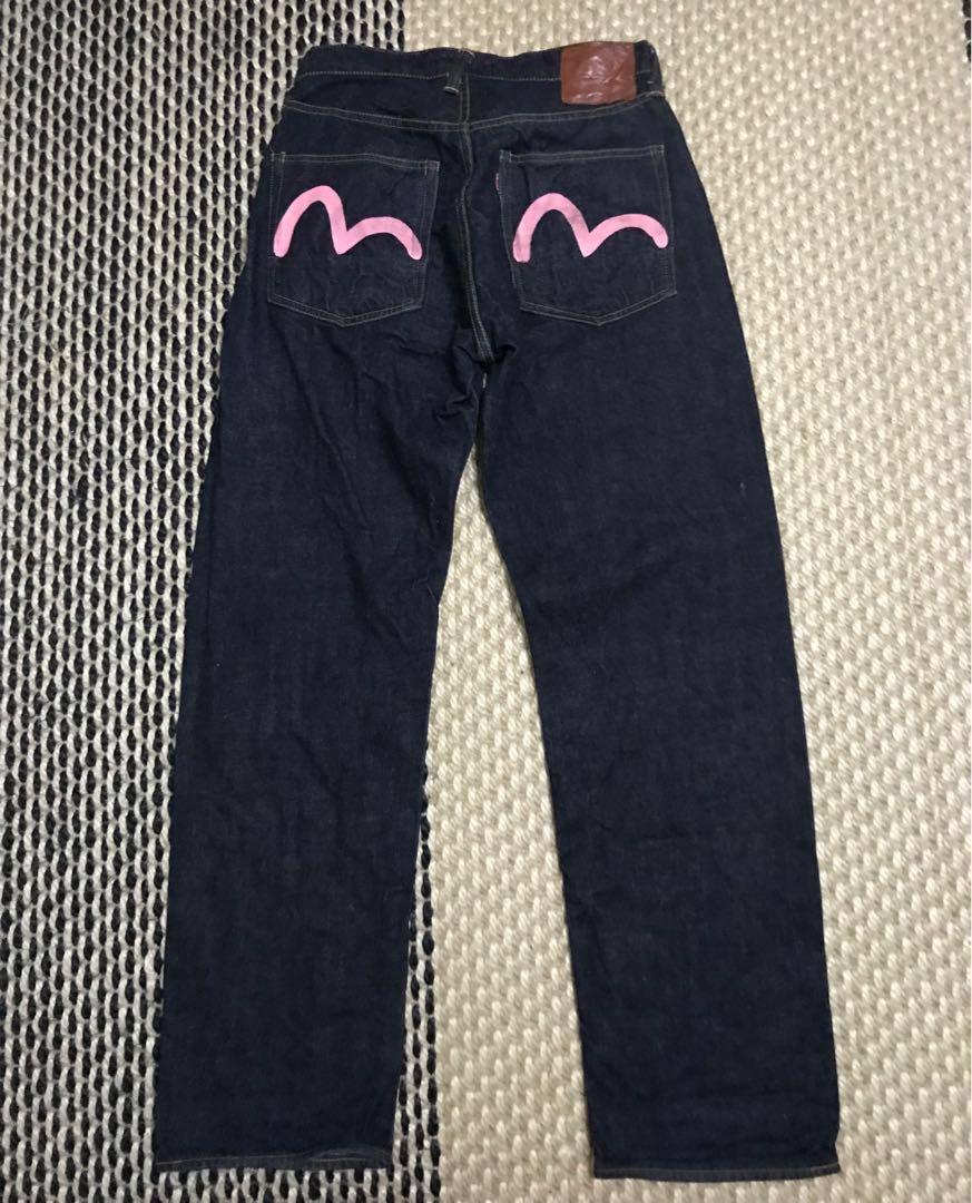 Evisu pink paint japan yamane no.2 lot2001 size 30 levis samurai ...