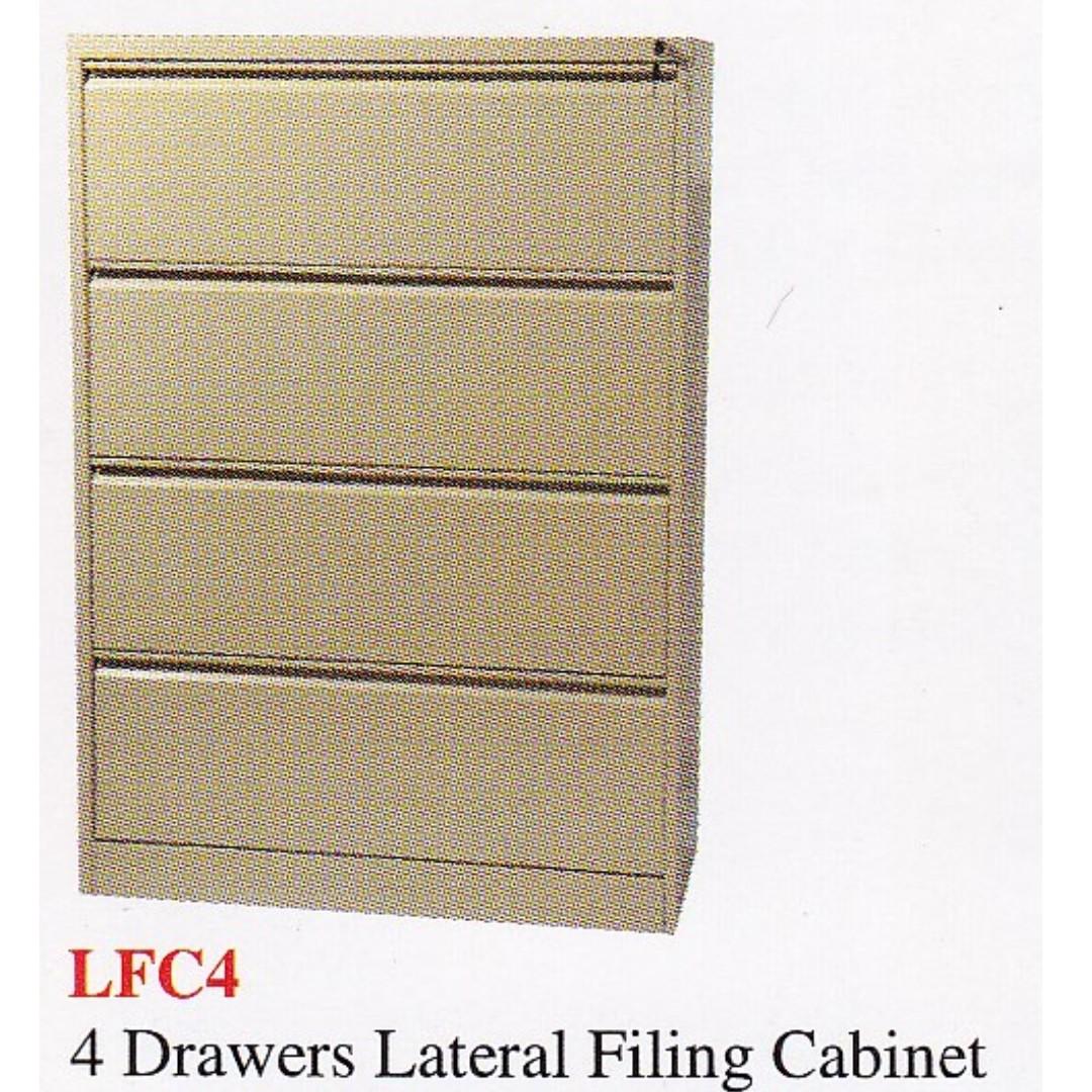 Heavy Duty 4 Drawer Office Filing Cabinet model LFC4, Furniture & Home ...