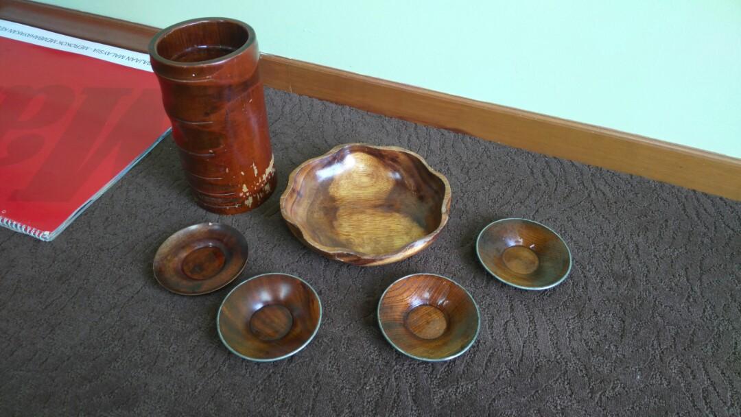 hiasan / decoration kayu & buluh jepun, Furniture & Home Living, Home ...